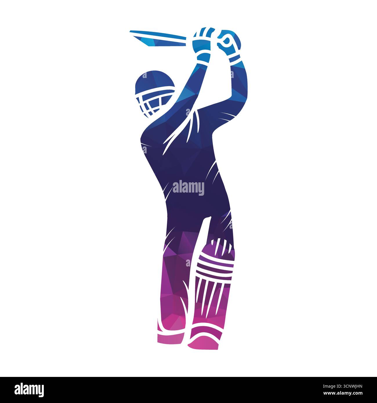 cricket player logo design Stock Vector Image & Art - Alamy