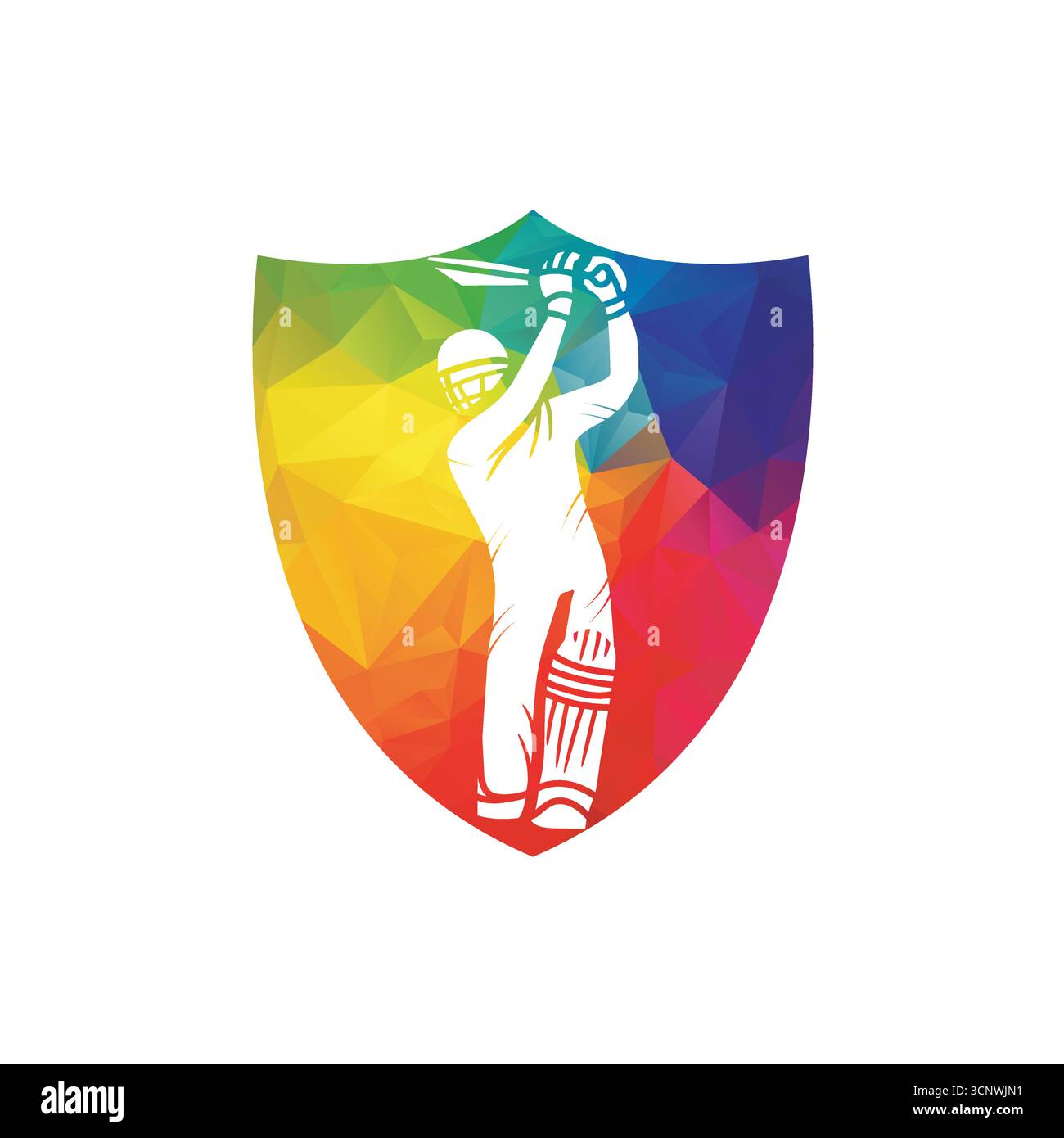 Cricket sport icon club Stock Vector Images - Alamy
