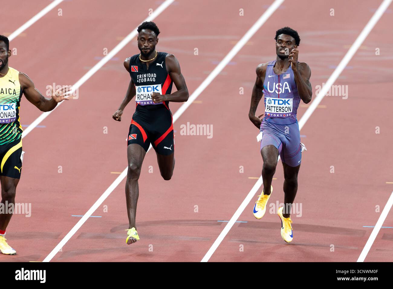 Jacory Patterson (USA) runs the 400 meter semi-final in a time of 44.19 ...