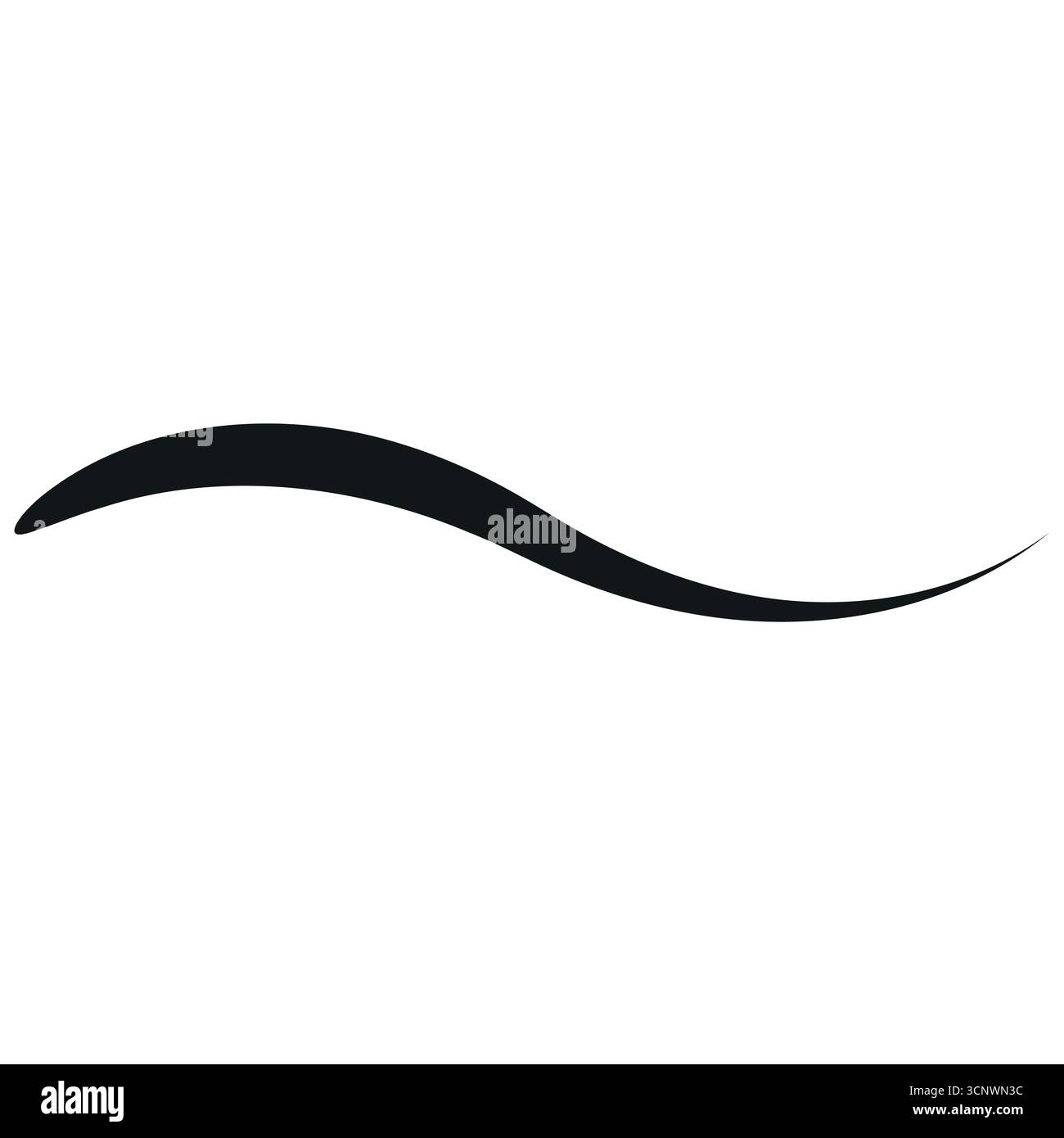 Curved line vortex wave Cut Out Stock Images & Pictures - Alamy