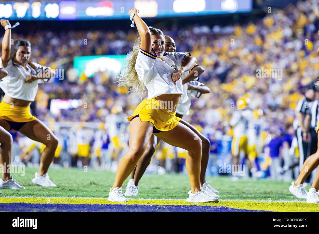 BATON ROUGE, LA - SEPTEMBER 13: The LSU Tiger Girls entertain the crowd ...