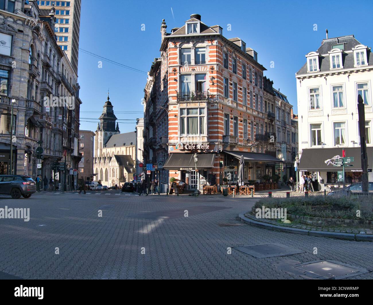 Charming Brussels Corner: Cafe Leffe - A classic Brussels street scene ...