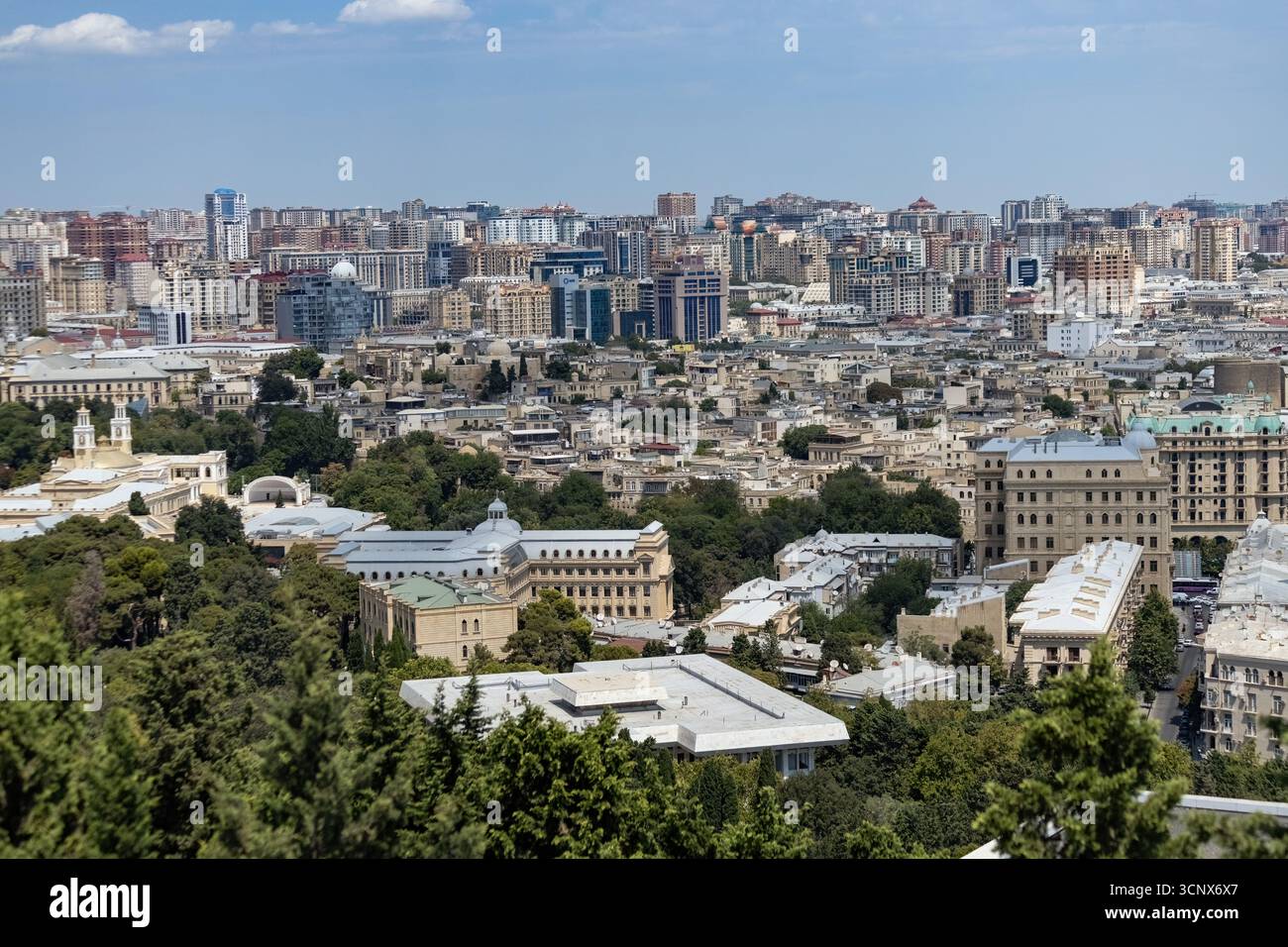 Aerial view of Baku city from the viewpoint Azerbaijan Stock Photo - Alamy