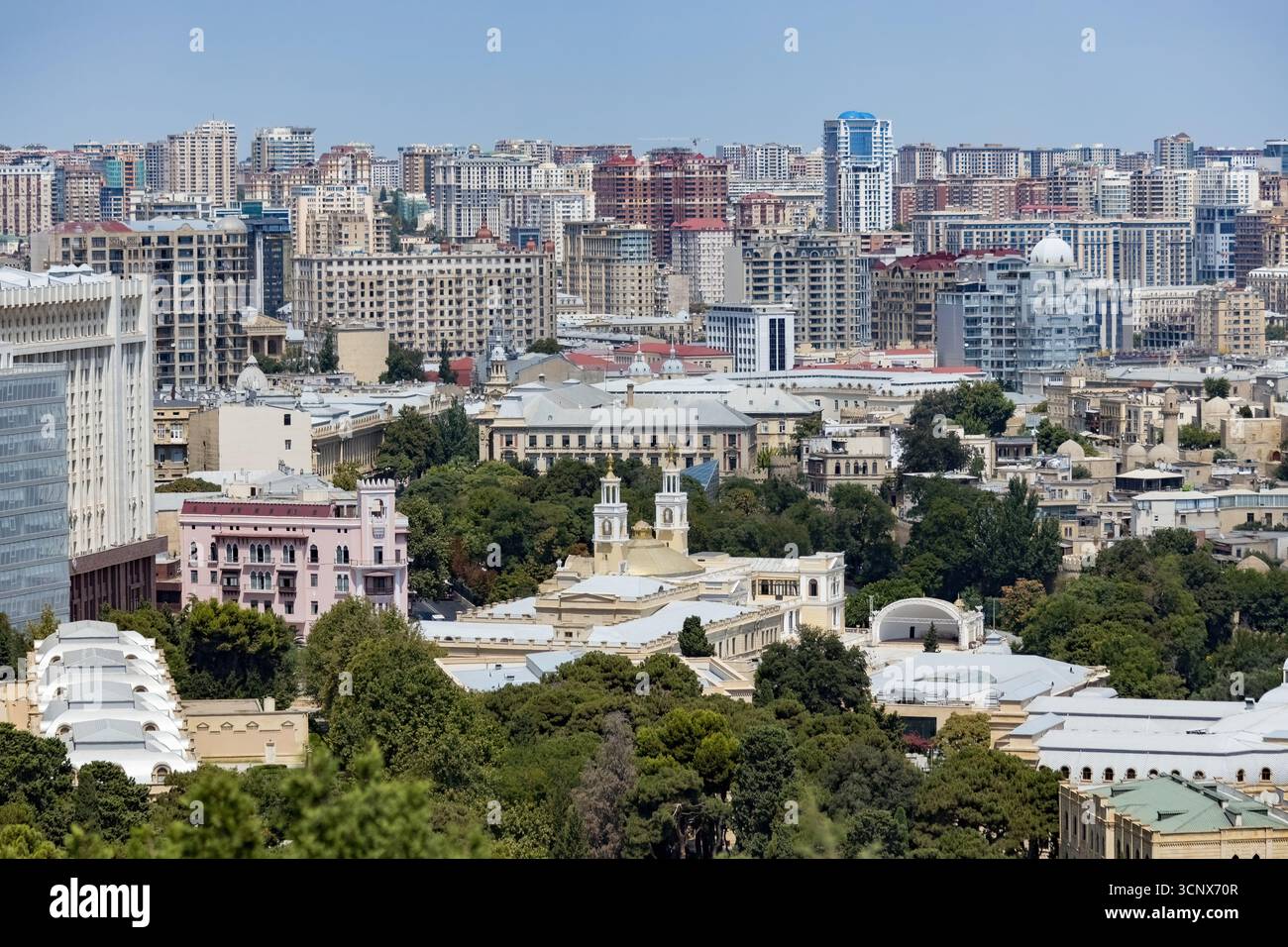 Aerial view of Baku city from the viewpoint Azerbaijan Stock Photo - Alamy