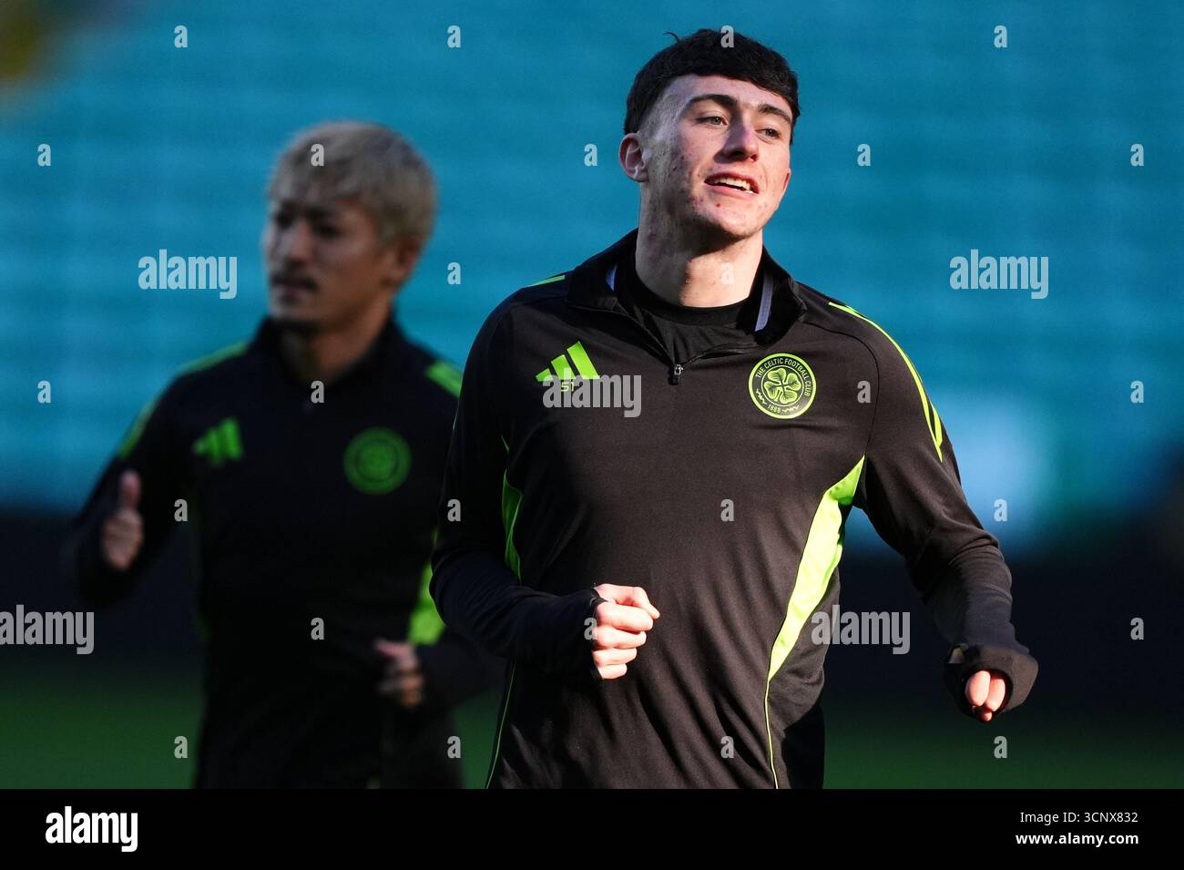 Celtic's Colby Donovan during a training session at Celtic Park ...