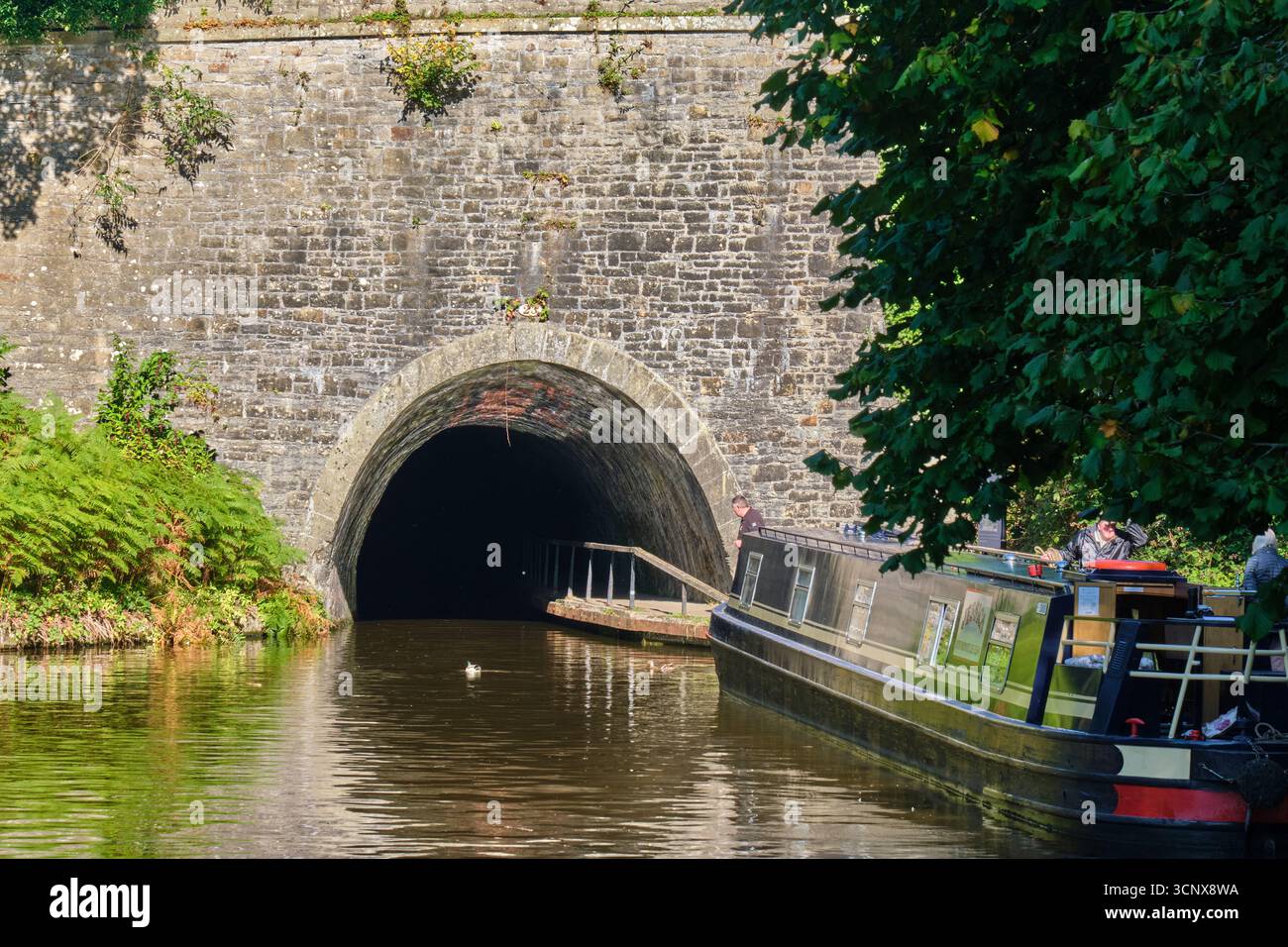 Southern entrance to Chirk Tunnel on the Llangollen Branch of the ...
