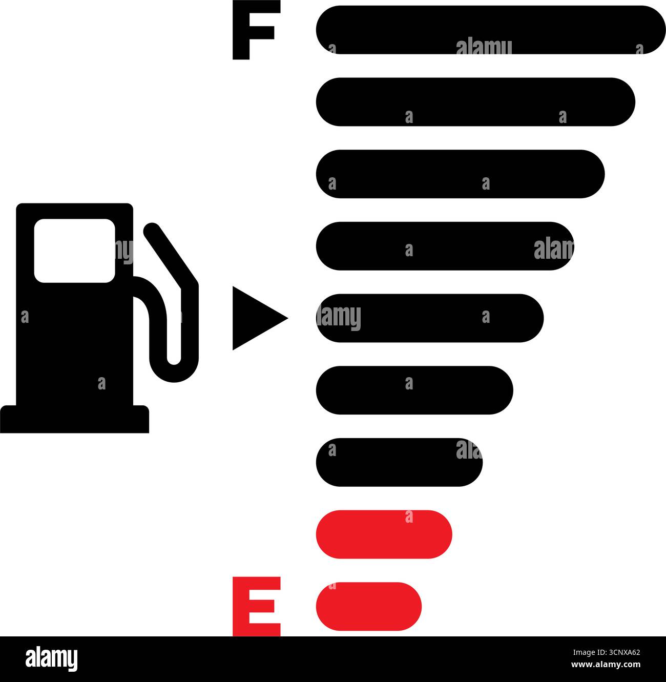Vehicle fuel indicator icon. Vector illustration Stock Vector Image ...
