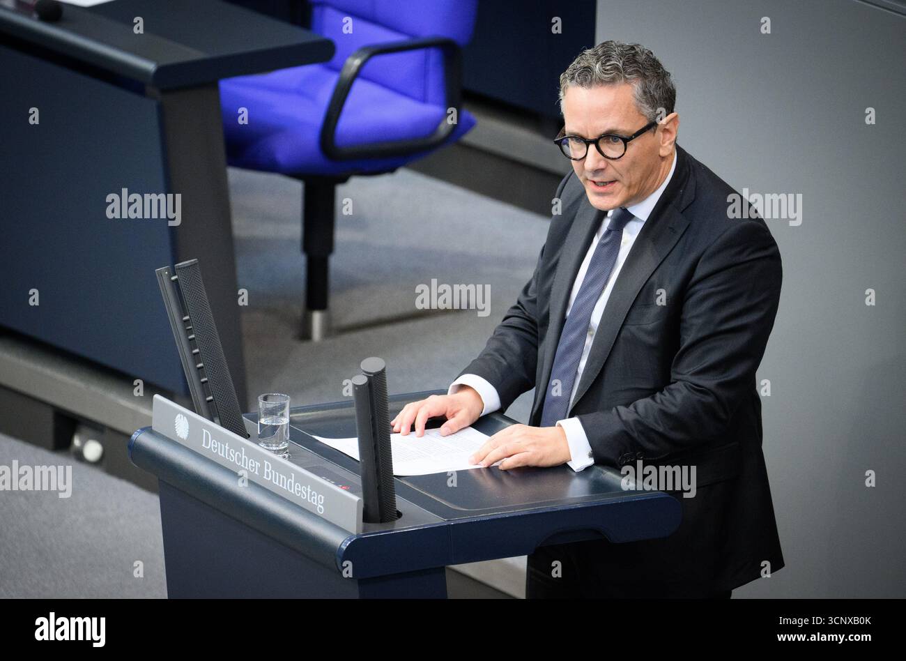 23 September 2025, Berlin: Thorsten Rudolph (SPD) speaks during the ...