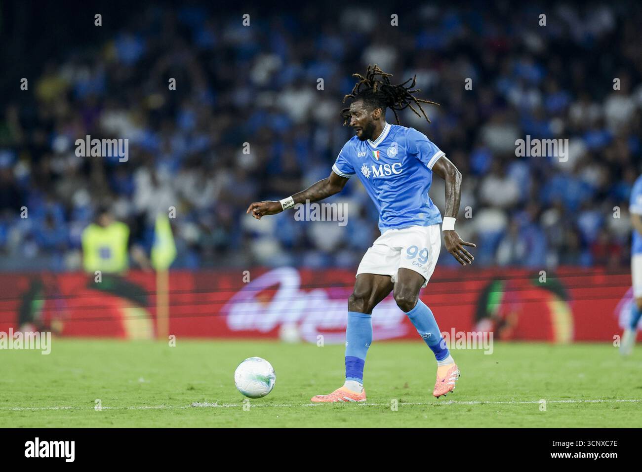 during the Serie A football match between SSC Napoli and Pisa at the ...