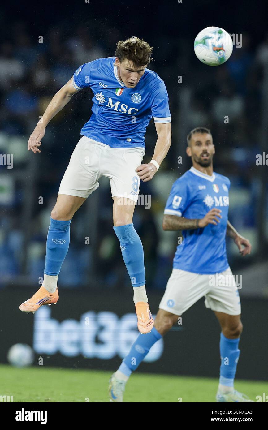 during the Serie A football match between SSC Napoli and Pisa at the ...