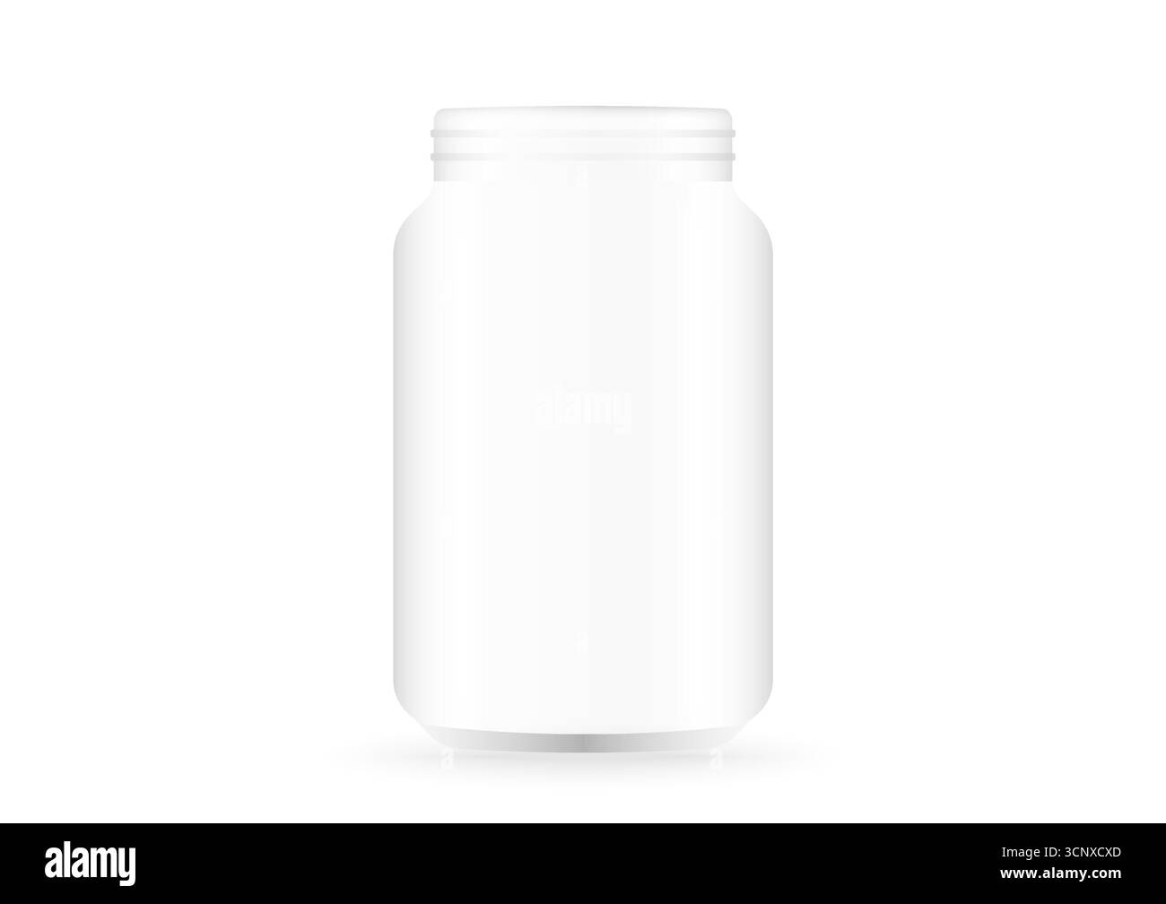 Transparent Glass Jar. Vector Illustration Isolated on White Background ...