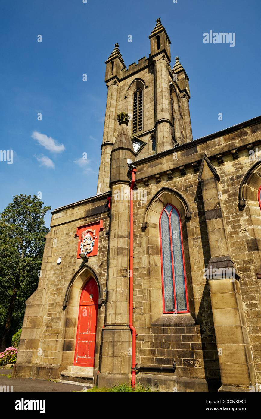 The tower and south door of the early Gothic Revival St Andrews Church ...