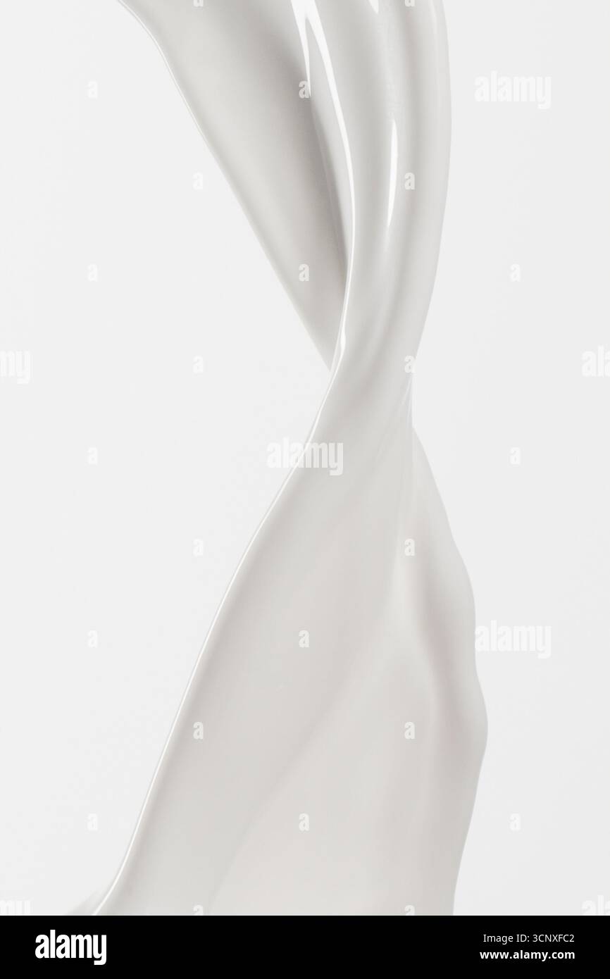 Milk Splash on White Background Stock Photo - Alamy