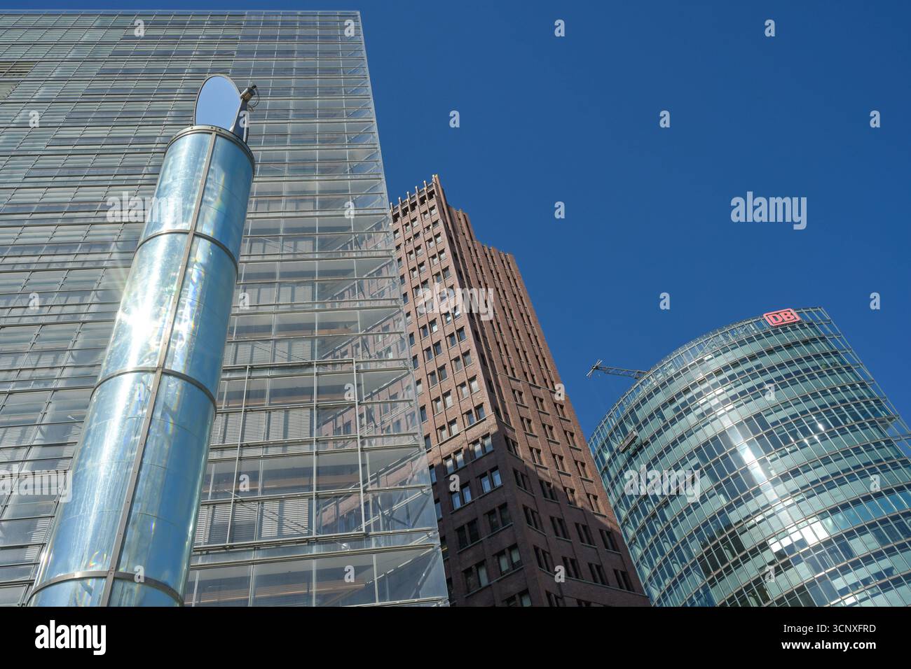 Hochhäuser, Kollhoff, Bahntower, Potsdamer Platz, Tiergarten, Mitte ...