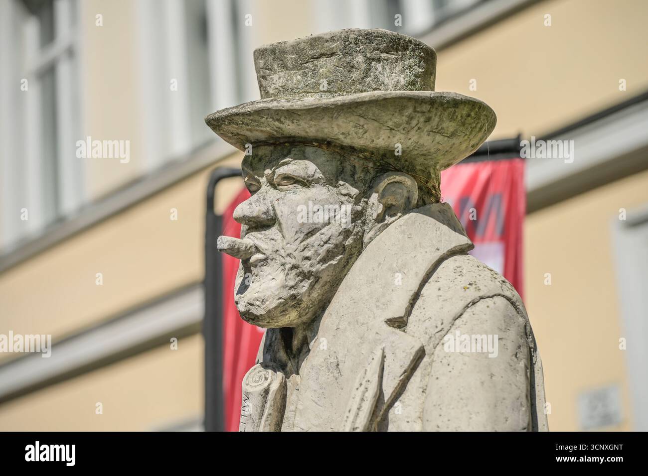 Statue Heinrich Zille, Poststraße, Nikolaiviertel, Mitte, Berlin ...