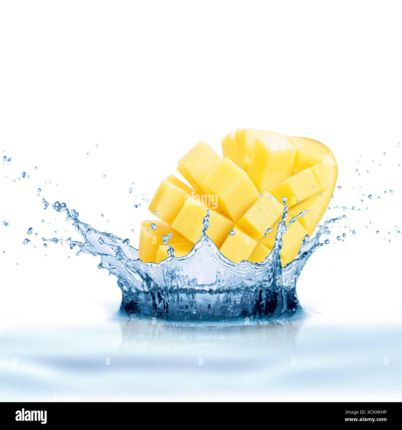 Closeup splashing water stream Cut Out Stock Images & Pictures - Alamy