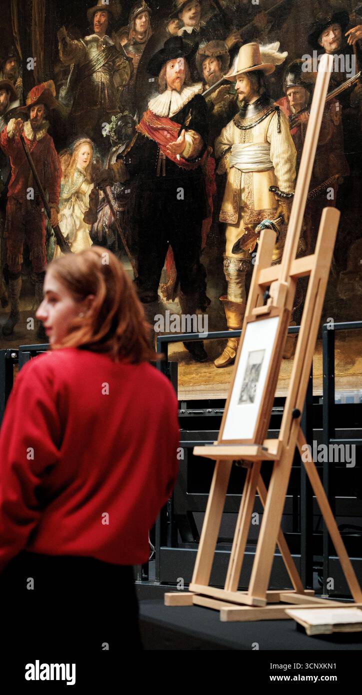AMSTERDAM – The barking dog in The Night Watch at the Rijksmuseum ...