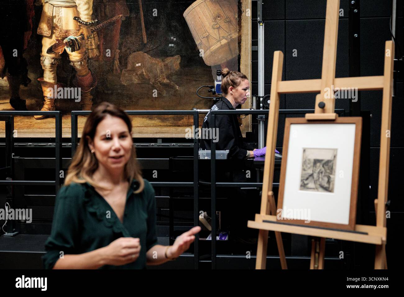 AMSTERDAM – The barking dog in The Night Watch at the Rijksmuseum ...