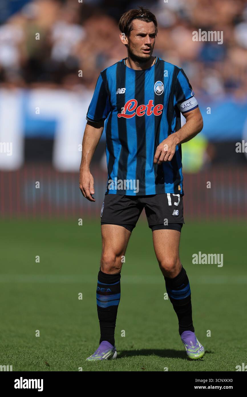 Bergamo, Italy, 14th September 2025. Marten De Roon of Atalanta during the Atalanta vs Lecce ...