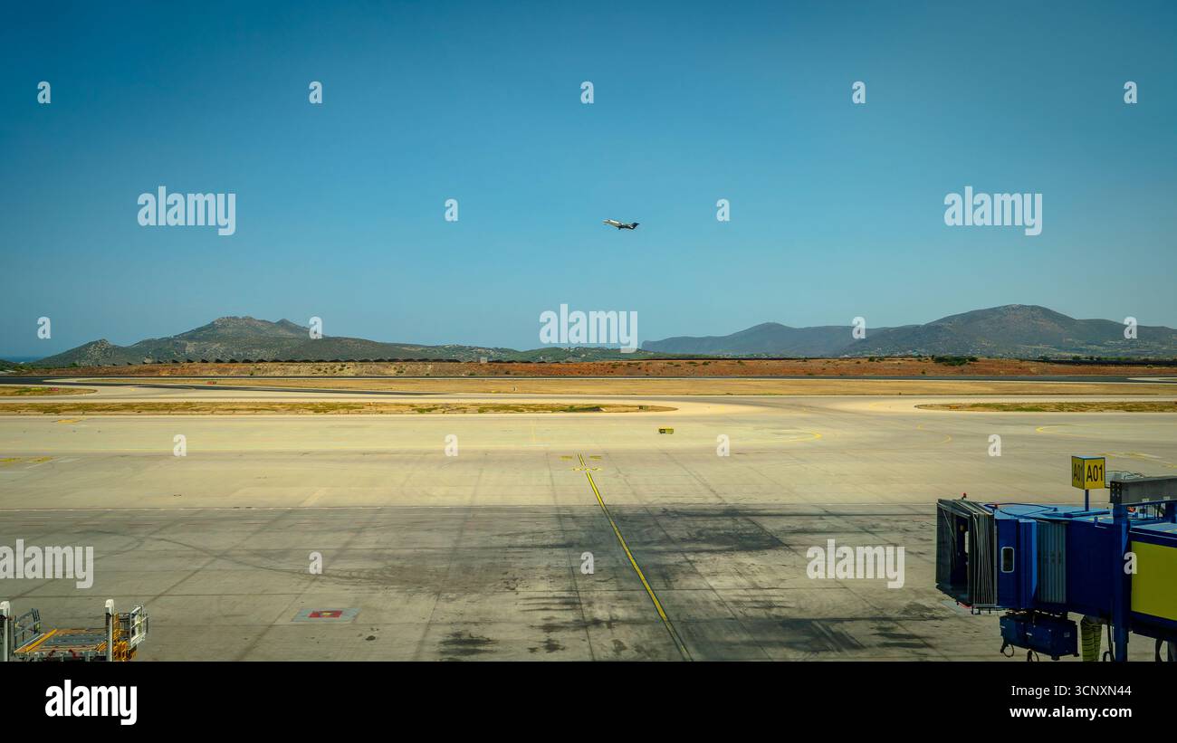 Athens, Greece - Athens international airport runway Stock Photo - Alamy