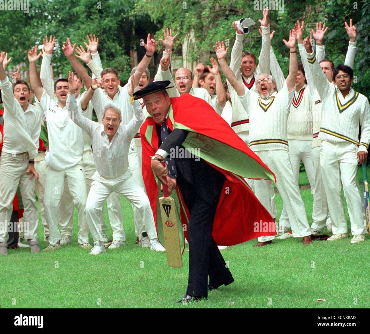 File photo dated 17-07-1997 of former Test umpire Harold 'Dickie' Bird ...