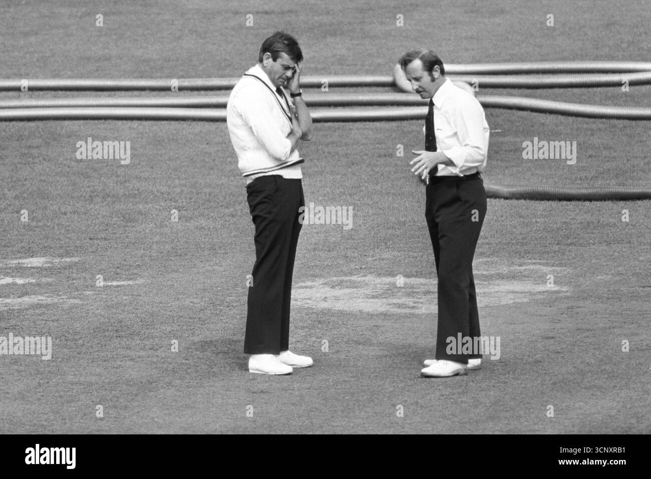 File photo dated 30-08-1980 of former Test umpire Harold 'Dickie' Bird ...