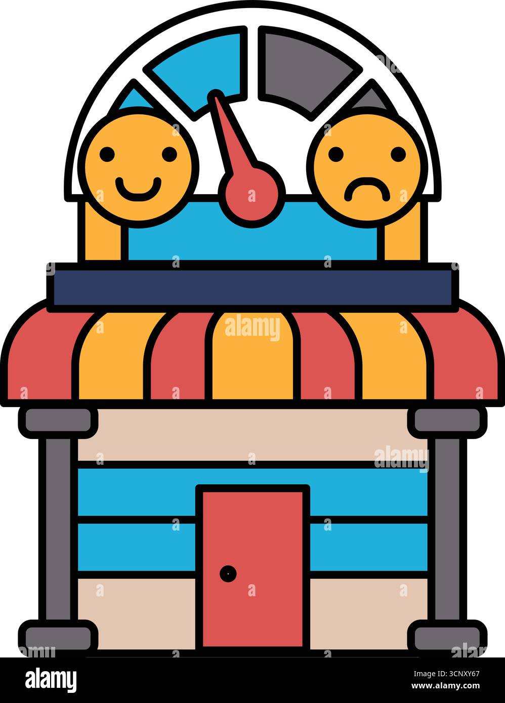 Store window with clock Stock Vector Images - Alamy