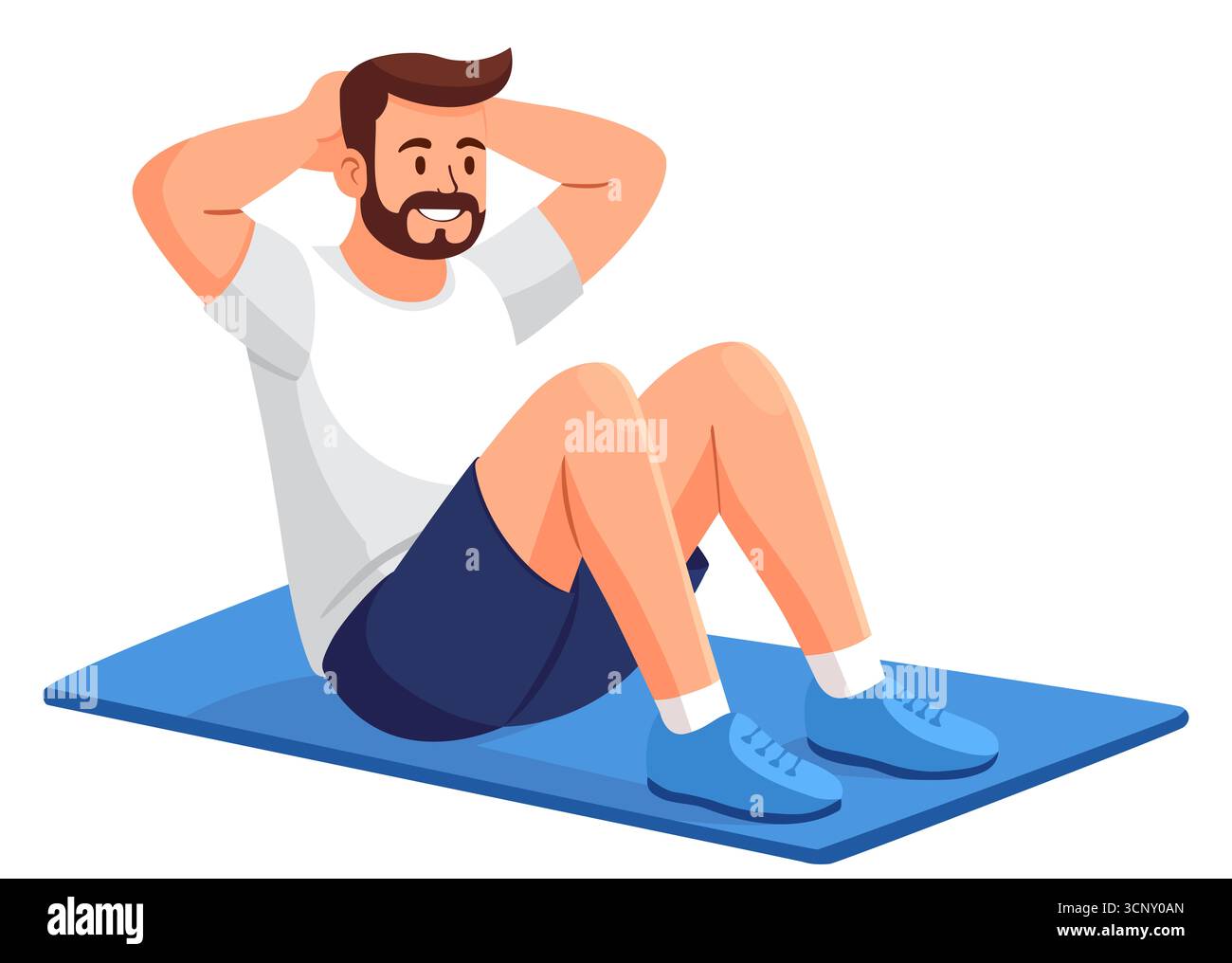 Gym exercise male home Cut Out Stock Images & Pictures - Alamy