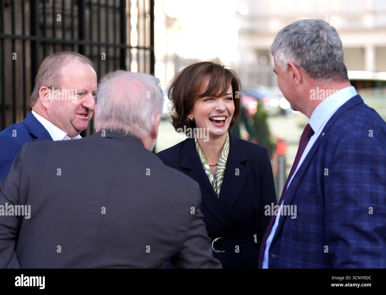 (left to right) Independent Ireland leader Michael Collins, Cork North ...