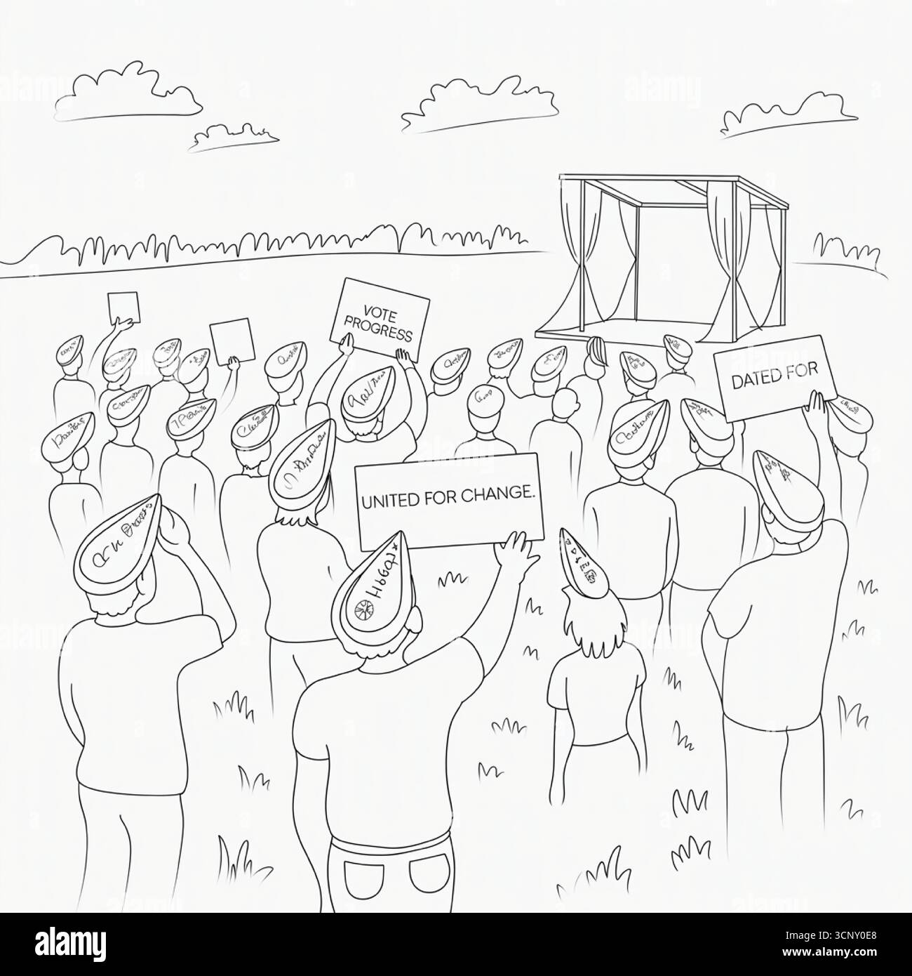 Political rally in bangladesh Cut Out Stock Images & Pictures - Alamy