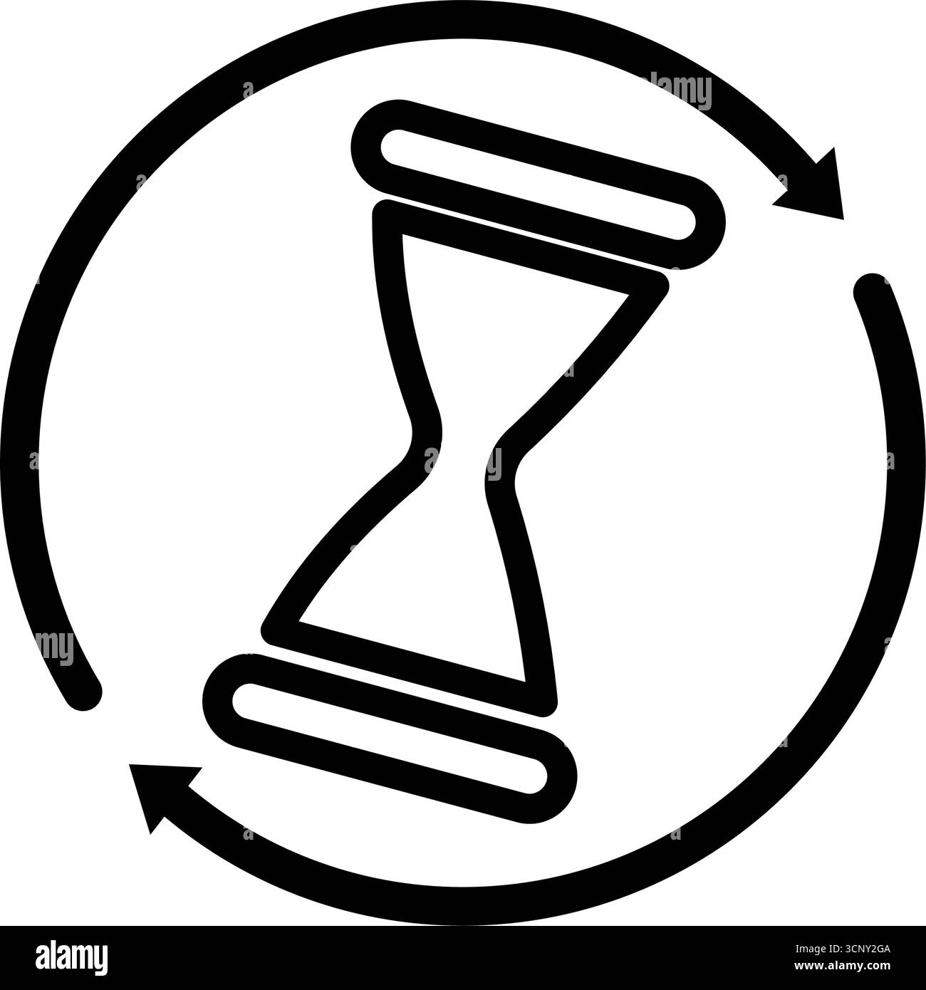 Hourglass arrows hi-res stock photography and images - Alamy