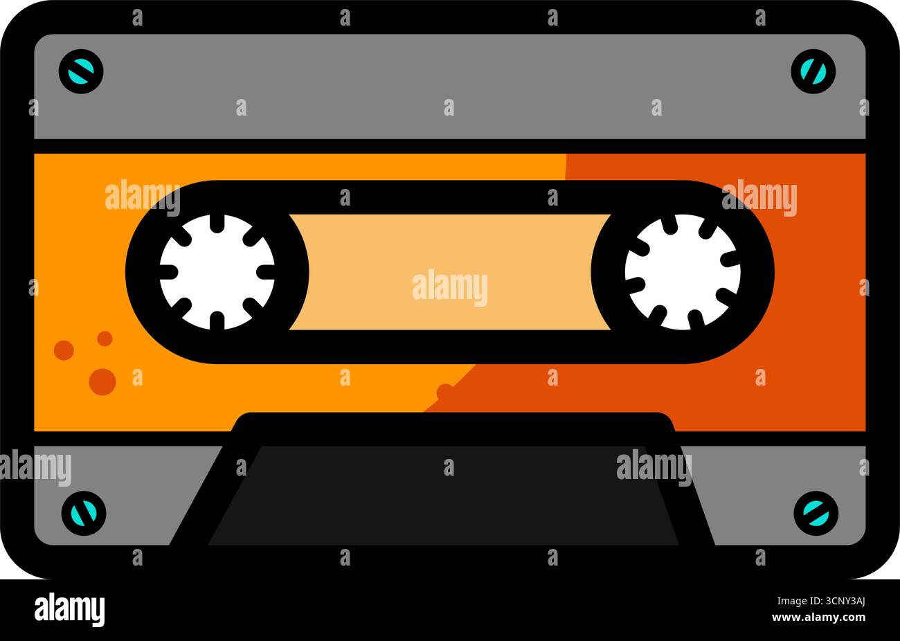 Cassette music isolated icon Stock Vector Images - Alamy