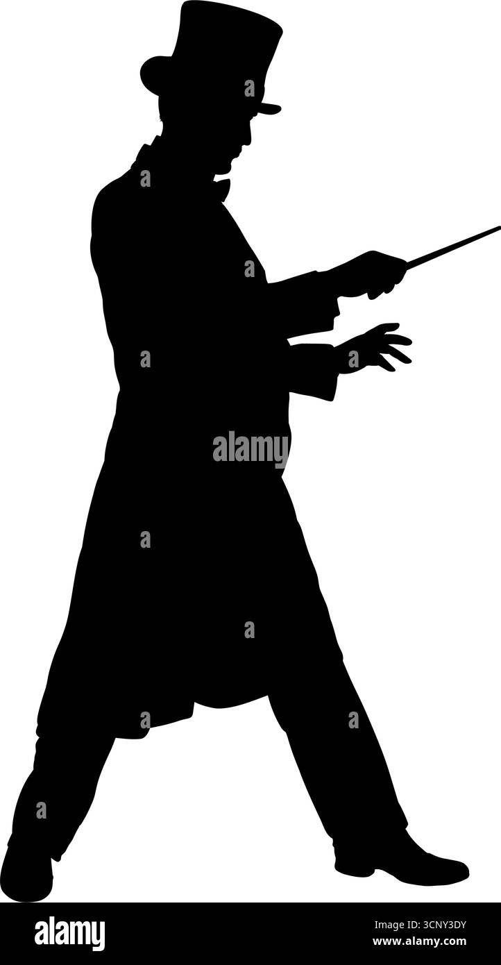 Magician black silhouette magic hi-res stock photography and images - Alamy