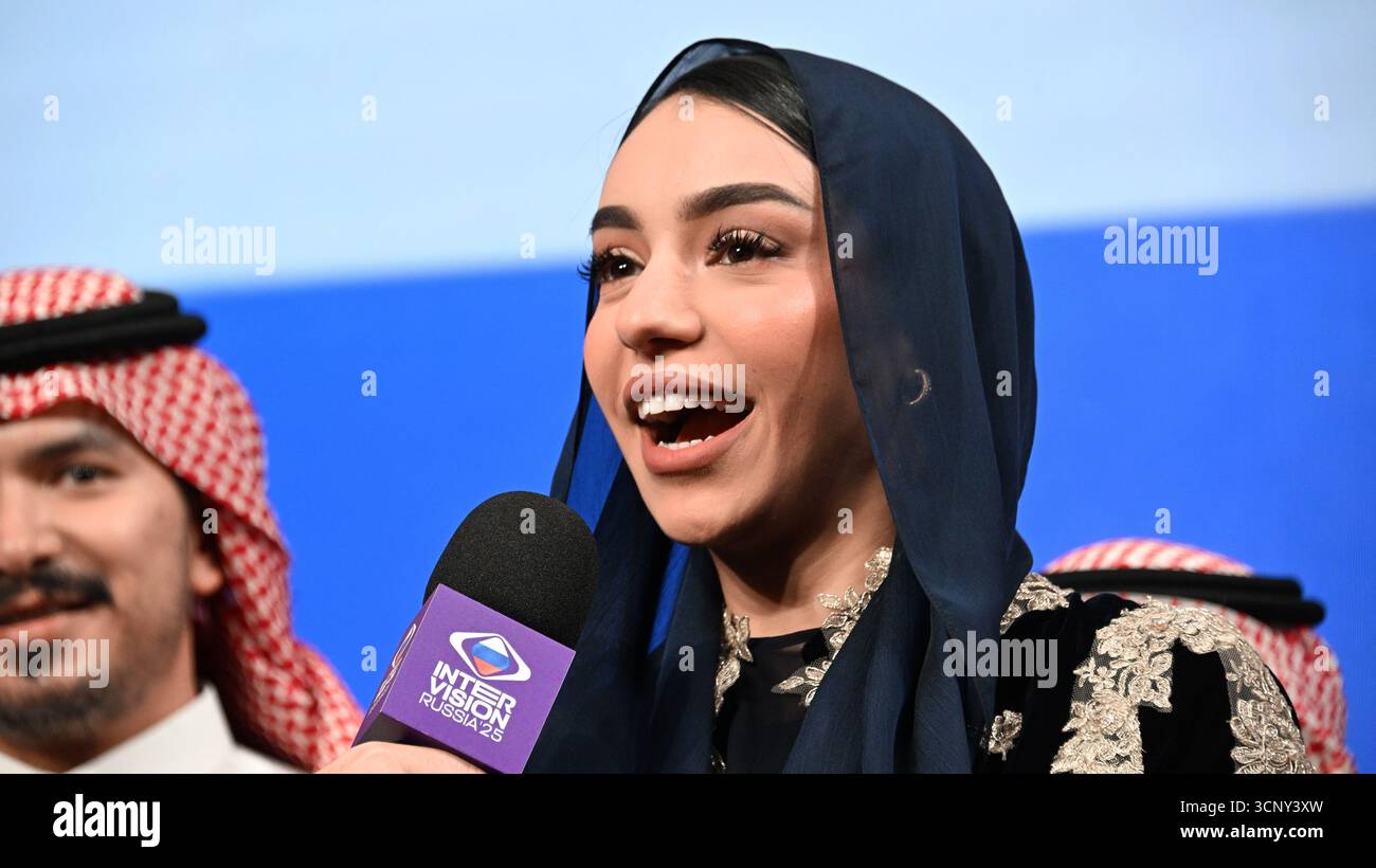 Saudi Arabian singer Zeina Imad performs. Credit: Anatoly Zhdanov ...