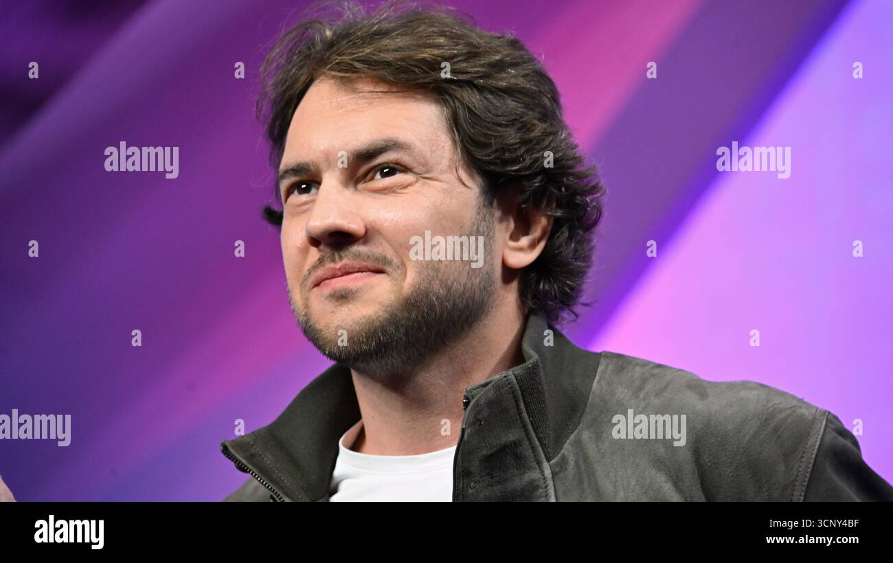 DJ Leonid Rudenko on the red carpet before the final. Credit: Anatoly ...
