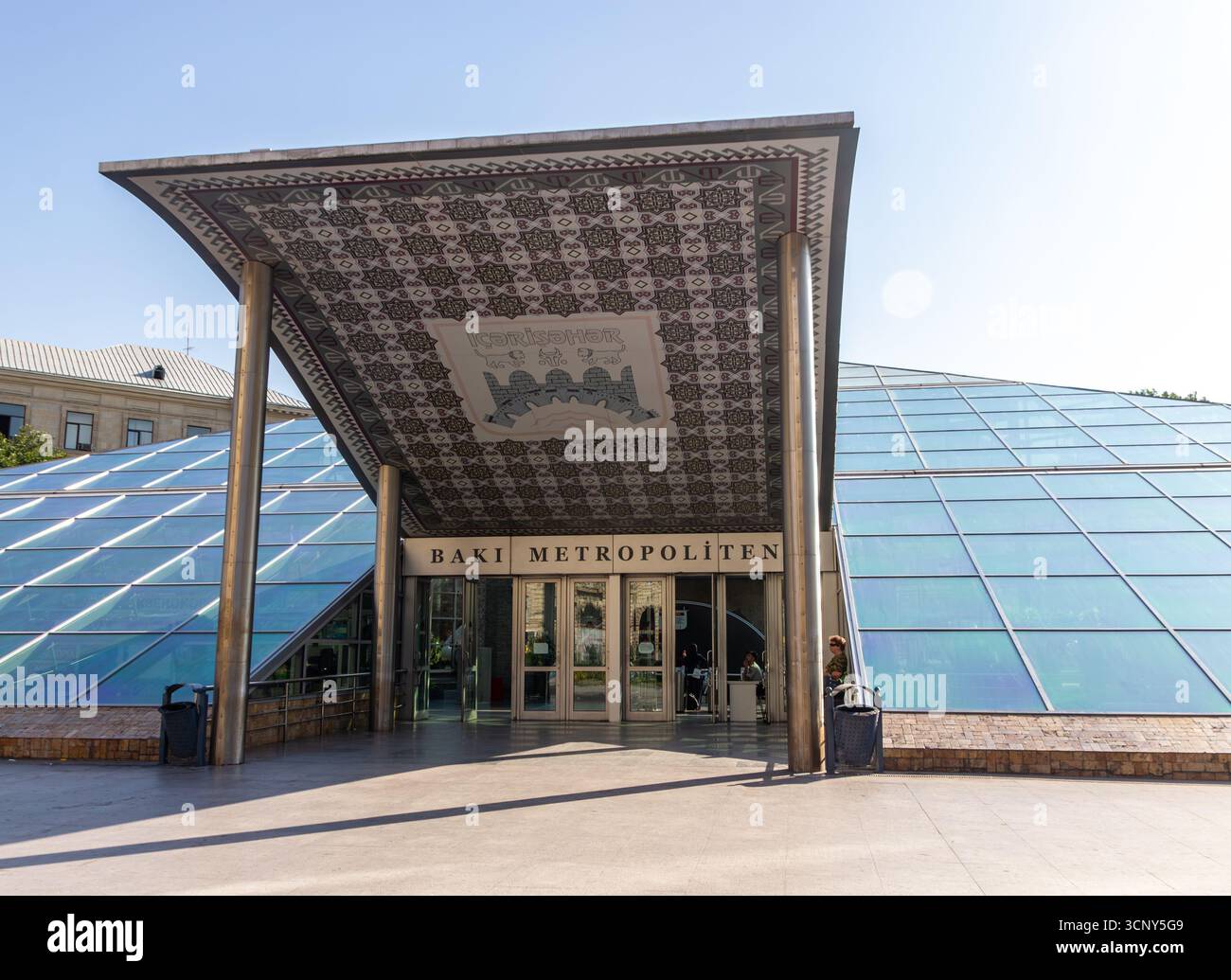 Baku subway entrance hi-res stock photography and images - Alamy