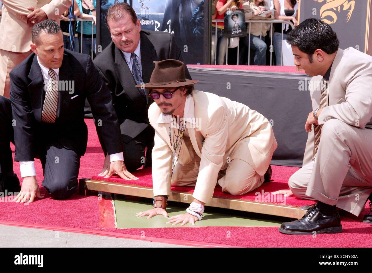 Johnny Depp at his Hand and Footprints Ceremony held at Grauman's ...
