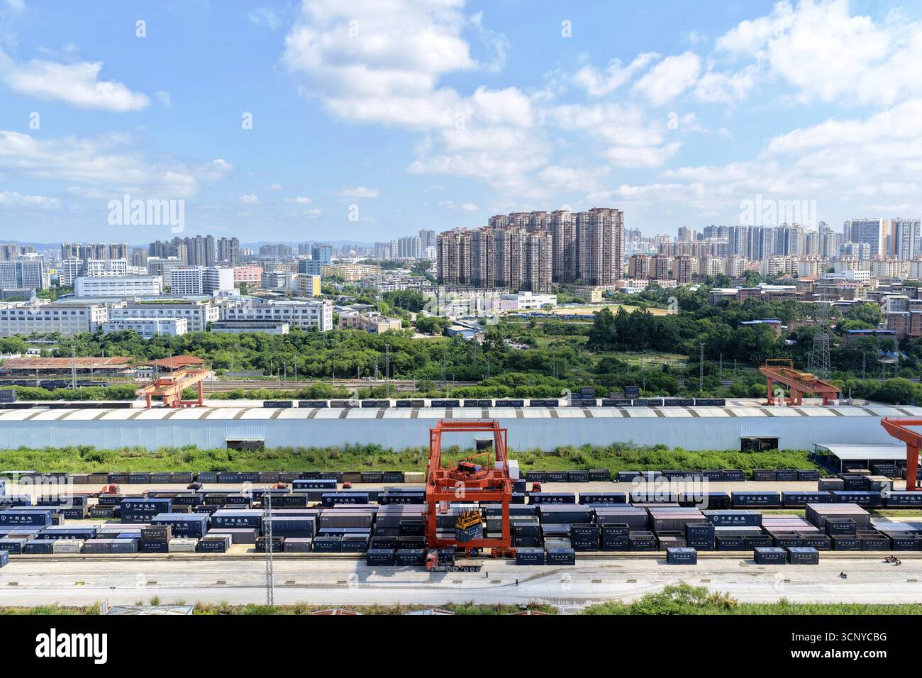 (250923) -- NANNING, Sept. 23, 2025 (Xinhua) -- An aerial drone photo ...