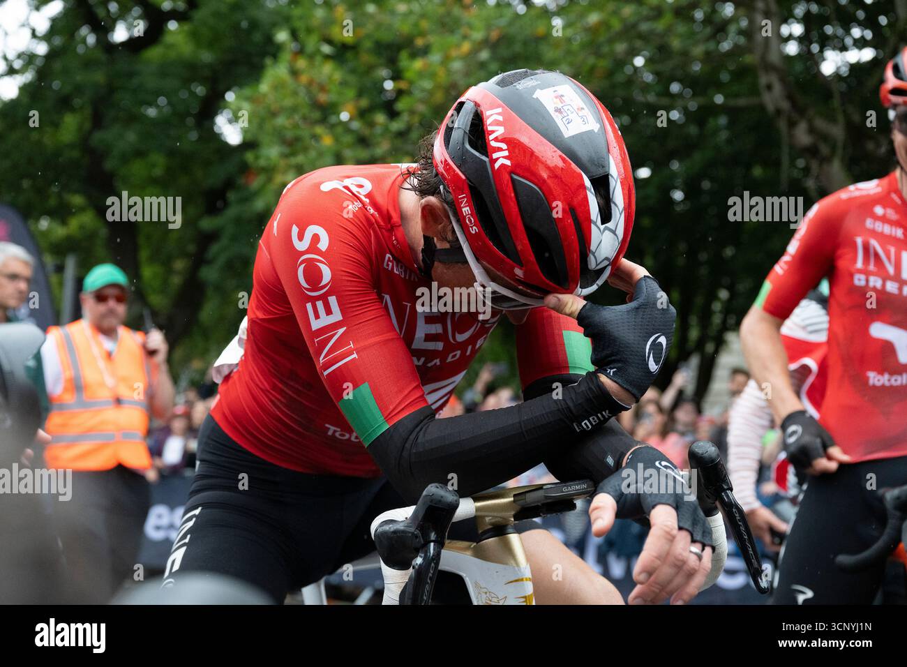 Cardiff, Wales, Sept 07: Geraint Thomas of Great Britain and Team INEOS ...