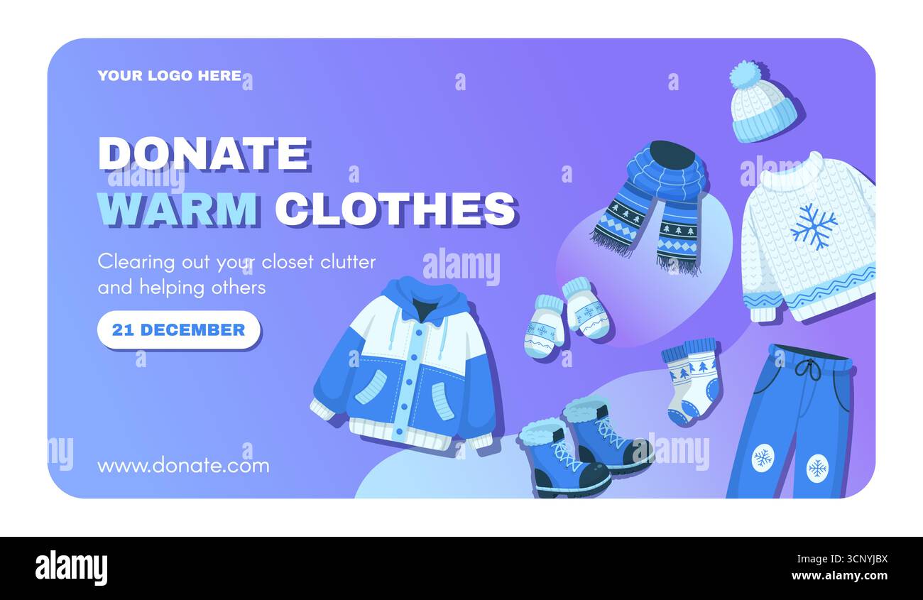 Warm clothes ad vector vectors hi-res stock photography and images - Alamy