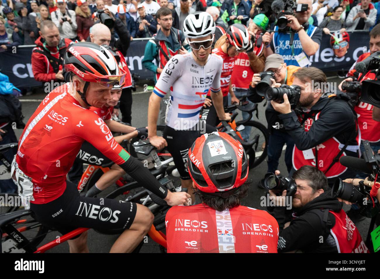 Cardiff, Wales, Sept 07: Geraint Thomas of Great Britain and Team INEOS ...