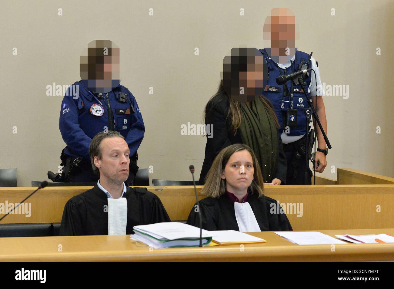 The accused Nora Ramzi pictured during the composition of the jury for ...