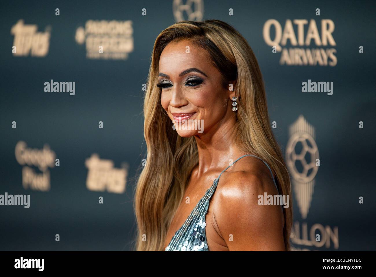 Kate Scott, British journalist and evening host poses during the 69th ...