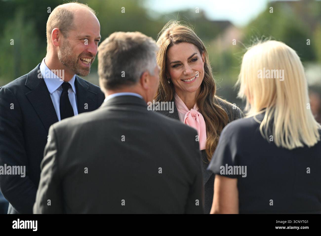 The Prince and Princess of Wales speak with Junior School Head Adrian ...