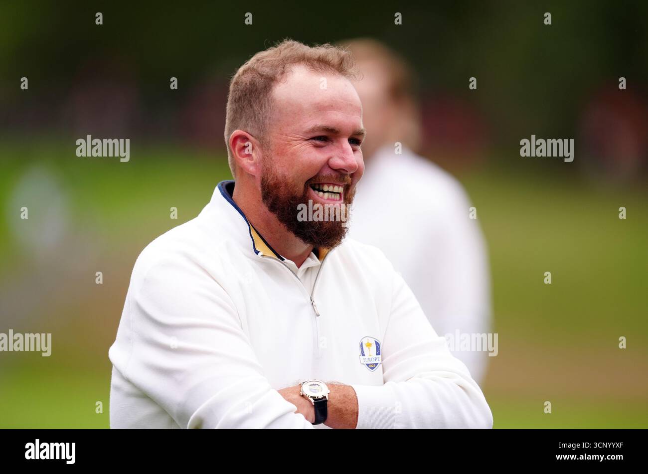 Shane Lowry of Team Europe at the Bethpage Black Course, Farmingdale ...