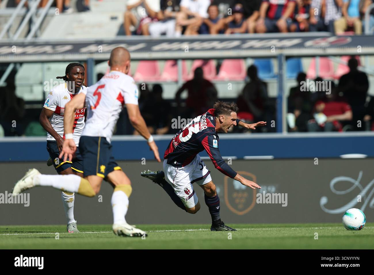 Juan Miranda (Bologna)Brooke Norton-Cuffy (Genoa) during the Italian ...