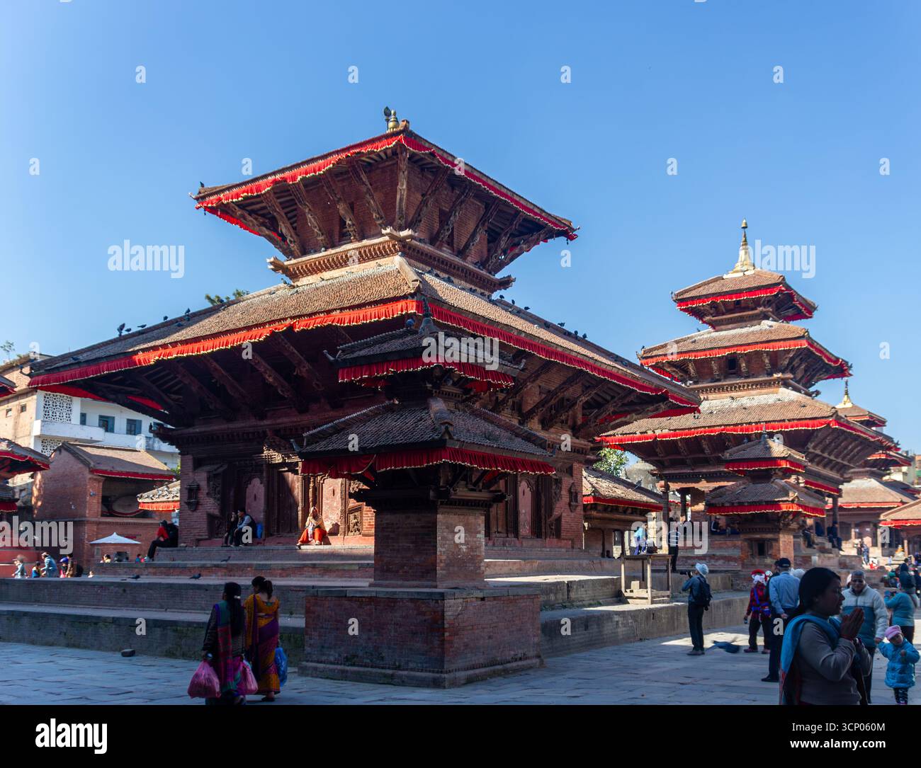 Nepali Temple Pagoda Roofs Kathmandu Durbar Square Stock Photo - Alamy