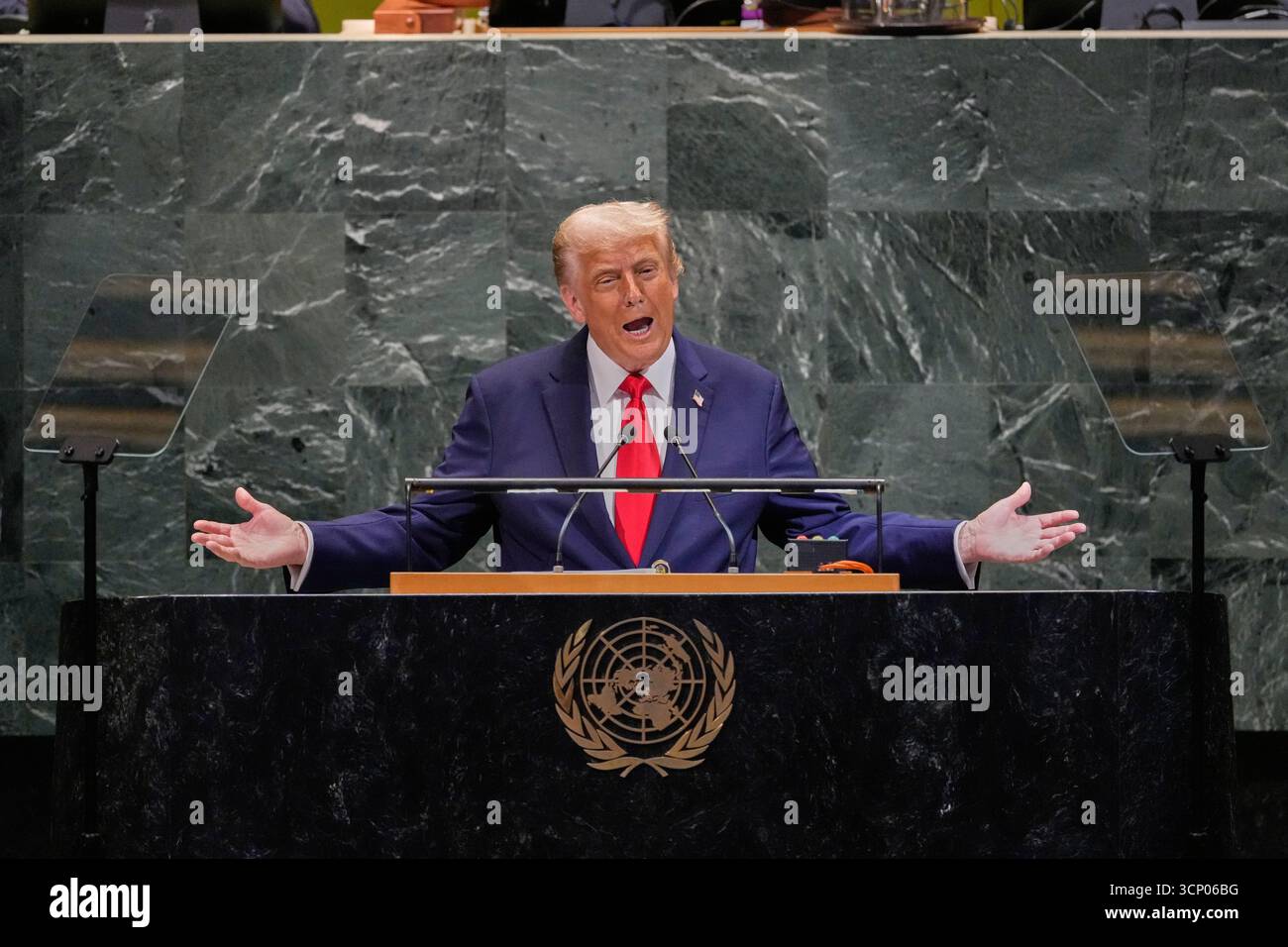 U.S. President Donald Trump addresses the 80th session of the United ...