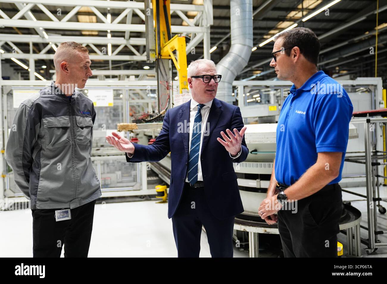 Mayor of the West Midlands Richard Parker during a visit to Jaguar Land ...