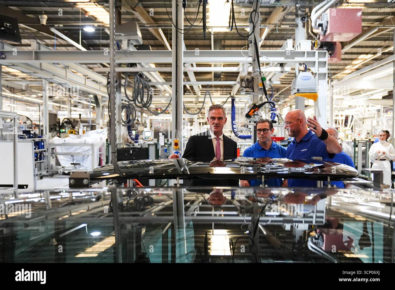 Secretary of State for Business and Trade Peter Kyle MP during a visit ...